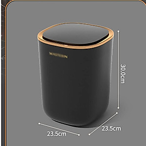 XBWEI Smart Trash can Automatic Induction Trash can Household Kitchen Toilet Trash can Waterproof with lid Trash can ( Color : OneColor , Size : 23.5 X 23.5 X 30cm )