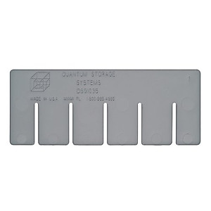 Quantum Storage Systems DS91035 Short Divider for Dividable Grid Container DG91035, Gray, 6-Pack