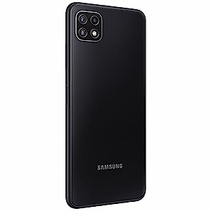 SAMSUNG Galaxy A22 5G (128GB, 4GB) 6.6" 90Hz, Android 11, 48MP Triple Camera, Dual SIM 4G Volte Unlocked (US + Global, GSM Only) International Model A226BR/DSN (Extra Fast Charger Bundle, Gray)