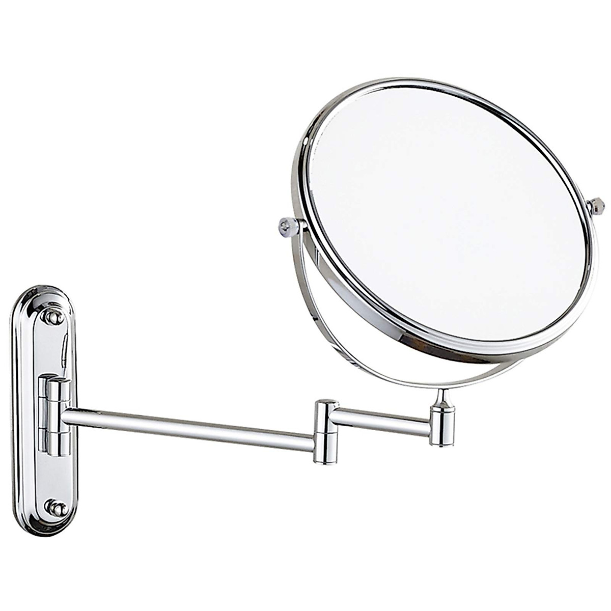 LEEOX Vanity Mirror Folding Mirror Travel Make up Mirror Retro Dresser Magnifying Makeup Mirror Tabletop Vanity Mirror Personal Cosmetic Mirror Pedestal Makeup Mirror Double Mirror Round