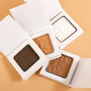 Matte White Highlight Contour Palette Bright,Mini Professional Matte Contouring Makeup Pallet for Face,Long Lasting Smooth Powder for Face,Convenient,Cruelty-Free & Vegan