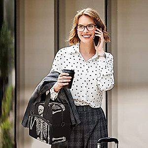 TropicalLife Lunch Bag for Women Men Goth Lunch Box Durable Insulated Lunch Box Reusable Adults Tote Bag Lunch Bag for Office Work School Picnic Beach