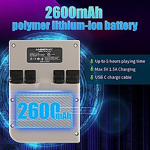 RG35XX Handheld Game Console , Dual System Linux+GarlicOS 3.5 Inch IPS Screen Built-in 64G TF Card 6831 Classic Games Support HDMI TV Output with Portable Bag (Gray)