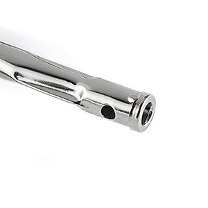 DELSbbq Burner Tube with Screw for Blackstone 17inch Gas Grill, Stainless Steel BBQ Grill Burner for Blackstone 1650 Grill Portable Table Top Camp Griddle