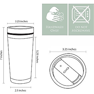 Elanze Designs Steamboat Willie Coffee Before Talkie Magical Mouse Fairytale 16 Ounce Stainless Steel Classic Coffee Travel Mug Tumbler, Slide Top Lid, Wrap-Around Design, Kitchen, SSMUG-SH1453