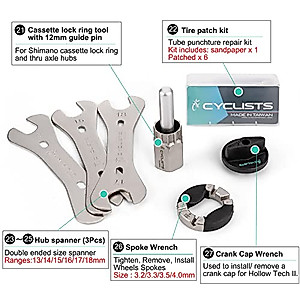 27 Piece Bike Tool Kit - Bike Tools Maintenance Repair Kit - Mountain/Road Bike Bicycle Repair Tool Kit With Storage Case