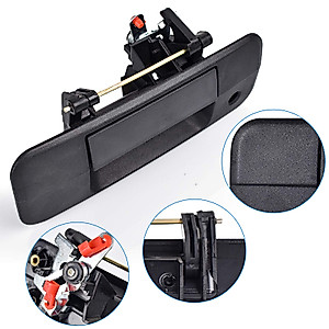 FAERSI Tailgate Handle Rear Liftgate Latch Door Handle with Keyhole Replacements for Toyota Tundra 2007 2008 2009 2010 2011 2012 2013, Replaces# 69090-0C040, 690900C040, 81213