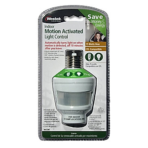 Westek MLC162BC Motion-Sensing Light Control, 1 Count (Pack of 1), White