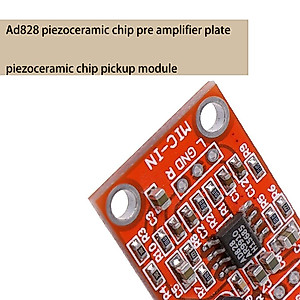 Acxico 1Pcs AD828 Stereo Dynamic Microphone Preamplifier Board Pickup Module DC 3.8V-15V MIC Preamp Module