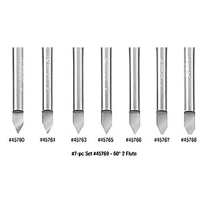 Amana Tool - 45771 Solid Carbide 30° Engraving 0.005 Tip Width x 1/4" Shank Sign