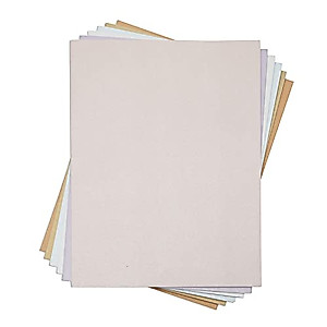 96 Sheets Shimmer Paper for Crafts, Scrapbooking, Invitations, Letter Size Stationery in 6 Pastel Colors (8.5 x 11 In)