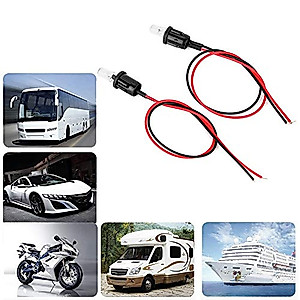 EBTOOLS for car Alarm led Light Fake car Alarm, Blinking led car Alarm Light 1 Pair DC 12V Car LED Alternating Alarm Dash Mount Light Flashing red led 12v