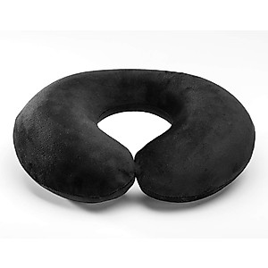 Aurelius Baby Travel Pillow,Infant Head and Neck Support Pillow for Car Seat,Stroller,Pushchair (Black)