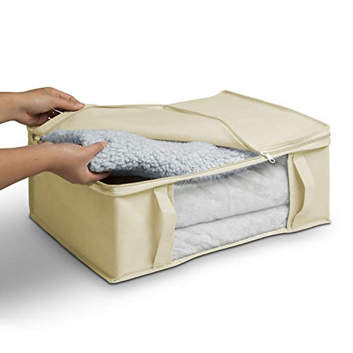 Delta Children 6-Piece Hide-A-Way Storage Bag Set, Beige