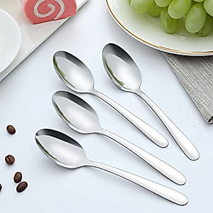 Gymdin 36 Pieces Teaspoons Set, 6.2 Inches Spoons Set, Stainless Steel Teaspoons Silverware, Small Spoons, Mirror Polished & Dishwasher Safe, Tea Spoons Suitable for Home, Kitchen and Restaurant