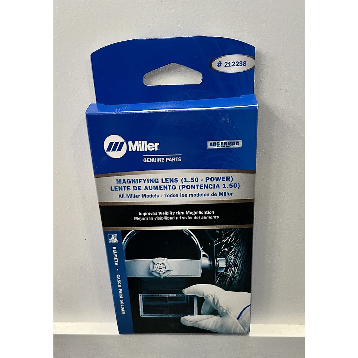 Pfanstiehl Pack of 2 Welding Helmet Magnifying Lens, 1.50 Genuine Miller Parts 212238