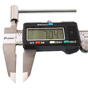 LGEGE Truss Rod Wrench 7mm with Cross Screwdriver for Taylor Guitar (Silver)