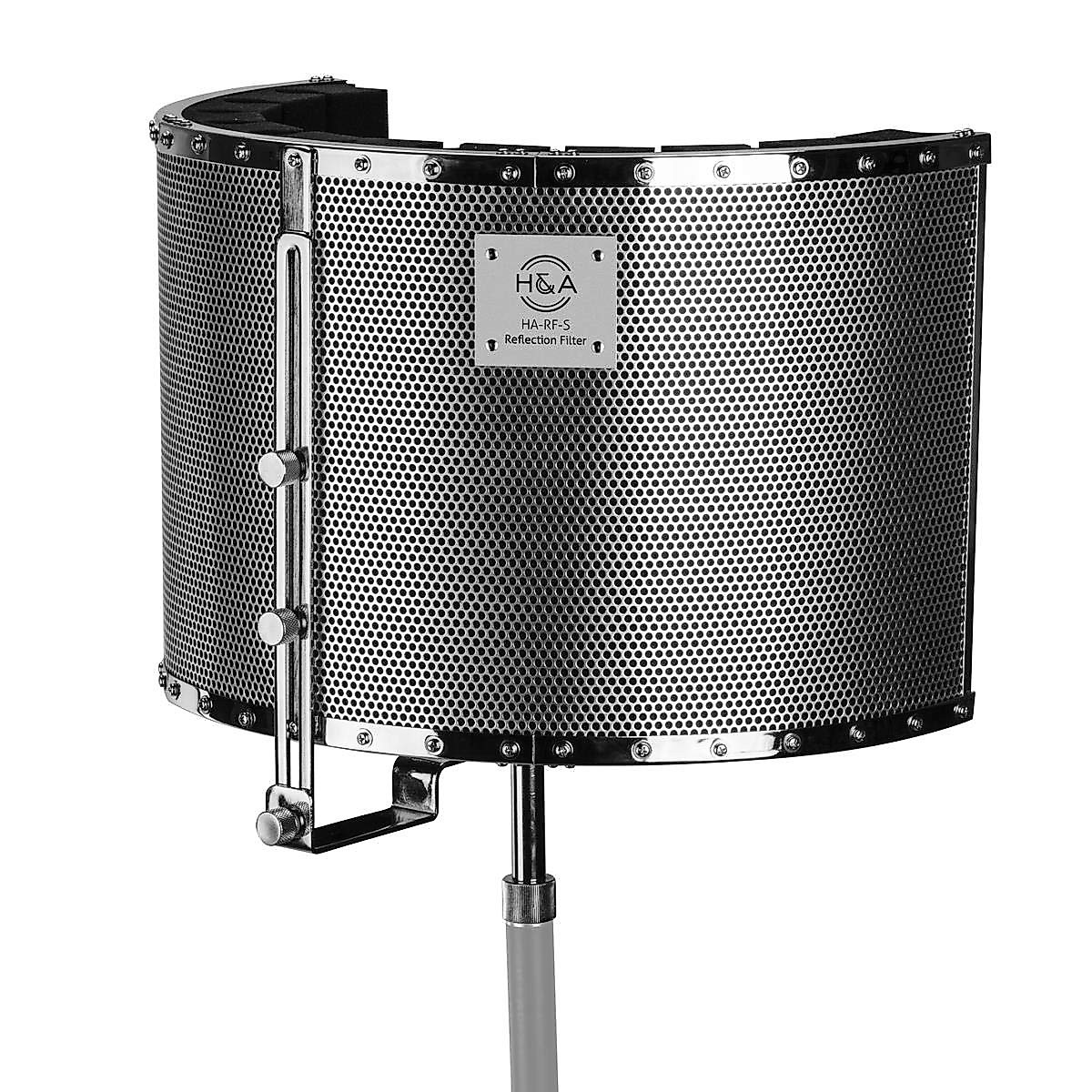 Turnstile Audio Concourse Series TAC300 Cardioid Condenser Microphone, Bundle with H&A Reflection Filter, Silver