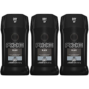 Axe Black Antiperspirant Deodorants Stick, 2.7 Ounce (Pack of 3)