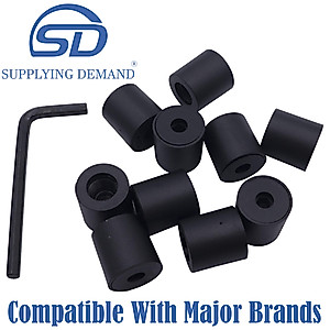 Supplying Demand SFL1410 10 Pack 1/4 Inch Safety Locking Caps with Tool