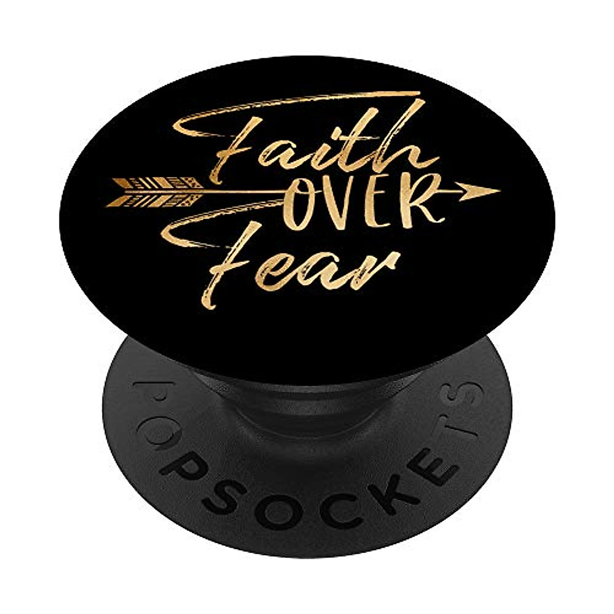 Faith Over Fear Psalms 118 Bible Verse Scripture Verse Gift PopSockets PopGrip: Swappable Grip for Phones & Tablets
