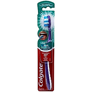 Colgate 360 Whole Mouth Clean Toothbrush, Ultra Compact Head, Soft (Colors Vary) - Pack of 2