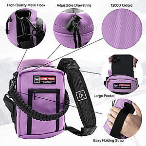 NATURE PIONEOR Water Bottle Holder with Strap 32 oz Insulated Water Bottle Carrier Sling Sleeve for Hiking,Outdoor Camping,Gym