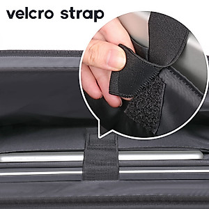 BERTASCHE Laptop Bag 15.6 inch for Men, Laptop Case Computer Bag for Work Business Trip Laptop Carrying Case w/Shoulder Strap Grey