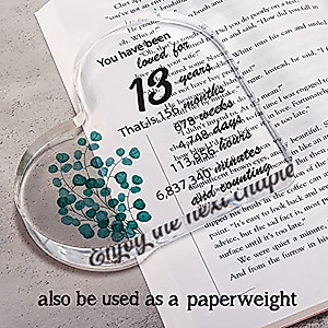 13rd Birthday Gifts 13rd Birthday Decorations for 13 Years Old Girls Boys Happy Birthday Gifts for Daughter Granddaughter Sister Acrylic Heart Keepsake, 13 Years Anniversary Keepsake Gifts