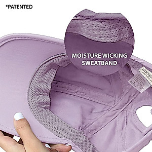 Ponyflo Women's Ponytail Baseball Cap - High Ponytail Hats for Women - Lavender