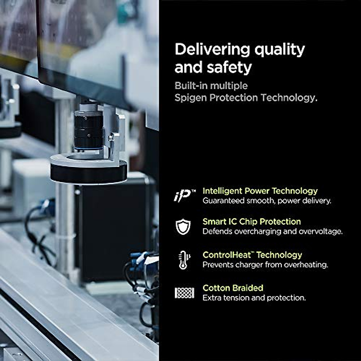 Spigen DuraSync 60W USB C to USB C Cable Power Delivery PD [4.9ft][Premium Cotton Braided] Fast Charging Cable Type C Works with Galaxy S22 Ultra Plus S21 FE MacBook iPad Pro Air Pixel USB-C Devices