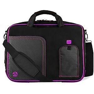 Laptop Messenger Bag for Gateway 14.1-inch Laptop CLT146401, 14.1" Elite, Slim Notebook (Purple)