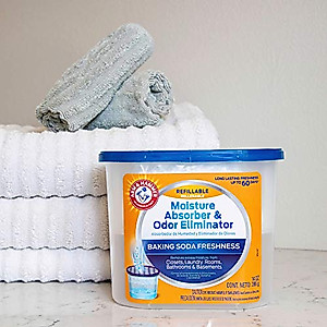 Arm & Hammer Fragrance Free Refillable Moisture Absorber and Odor Eliminator 14 oz.(Pack of 3)