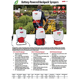 Solo 416-Li Battery-Powered Backpack Sprayer