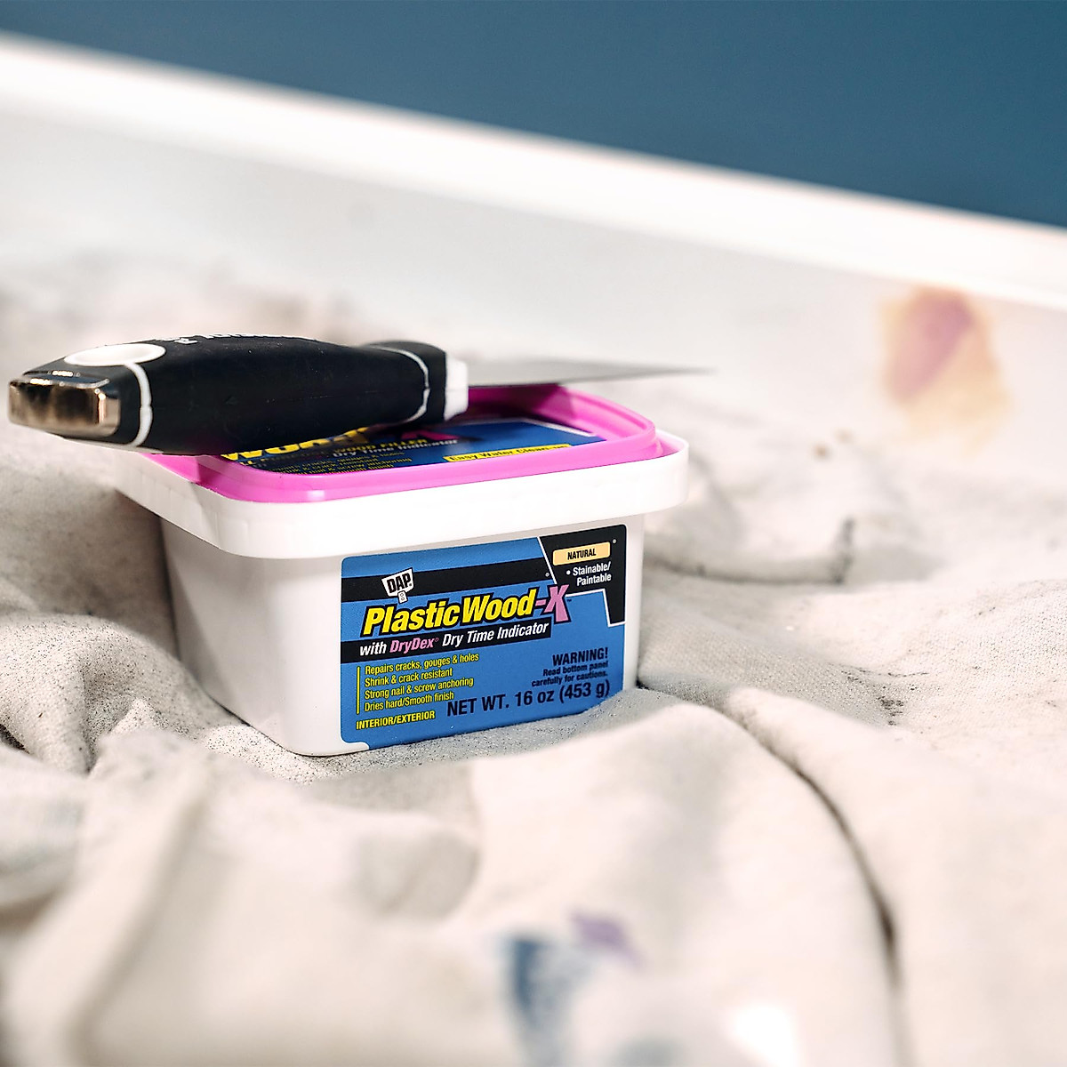 DAP 541 Series 00541 1/2pt Natural Plastic Wood-X w/Drydex, 1/2 Pint