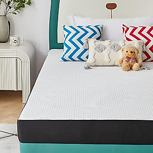 Hbaid Memory Foam Mattress, Medium-Firm Feel, 5 Inch, Twin