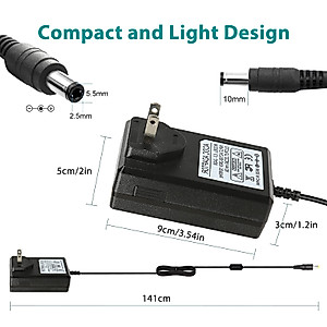 24V 3A 72W DC Power Supply Adapter AC to DC Converter Transformer 100~240V AC Input for 5050 3528 LED Strip 3D Printer CCTV Security System LCD Monitor (24V3A)