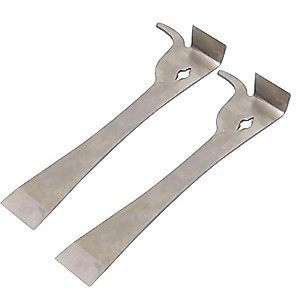 APlayfulBee 2pcs-Polished Stainless Steel Hive Scraper Tools J-Hook Beekeeping Tools Bee Hive Box Scraper Knife for Beekeepers Supplies Beekeeping Equipment