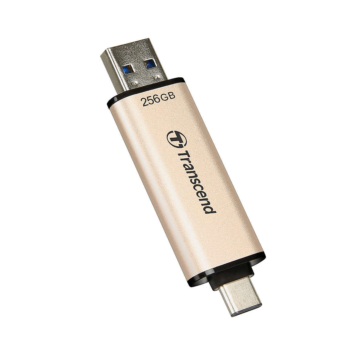 Transcend 256GB JetFlash 930C USB 3.2 Gen 1 Flash Drive TS256GJF930C, Golden hue