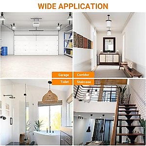 RIUVAO Motion Sensor Light Bulbs 60W（500W Equivalent E26 5000K, Motion Activated Dusk to Dawn Led Corn Light Bulb for Porch Basement Garage, Sensing and Always-ON Two Working Mode Selection