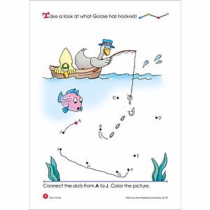 School Zone - Dot-to-Dots Alphabet Workbook - 32 Pages, Ages 4 to 6, Preschool, Kindergarten, Connect the Dots, Letter Puzzles, ABCs, and More (School Zone Activity Zone® Workbook Series)