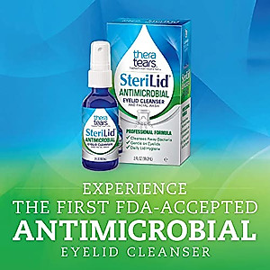 TheraTears SteriLid Eyelid Cleanser and Face Wash, for irritated eyes, 2 fl oz Spray