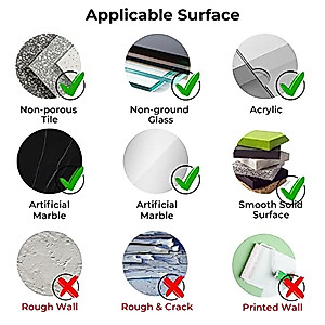 KSITEX Grab Bar for Bathtubs and Showers, Shower Handle for Elderly Suction, Heavy Duty Max Load 253lb, Handicap Grab Bars 14.5inch White One