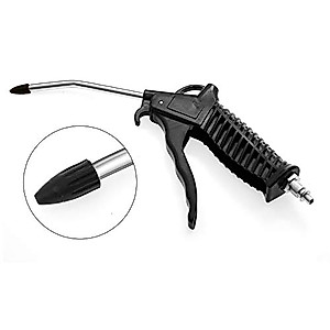 Sunxenze Air Duster Blow Gun with 5 Meter Long Coil PU Air Hose,Air Tank Blow Gun Kit,Black