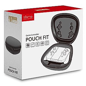 sisma Joycon Case Compatible with Nintendo Switch Joy-Con and Grip, Travel Protective Cover Home Safekeeping Storage Case Grey Carrying Bag