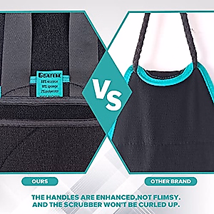 Exfoliating Back Scrubber for Shower - 33" Long with Easy Grip Handles, Dual-Sided, Durable, Deep Clean, Lathers & Massages, Body Wash Compatible, Skin-Friendly, Perfect for Men & Women