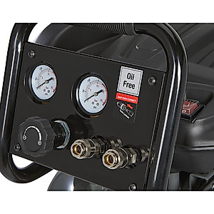 Klutch Portable Air Compressor, Workshop Air Compressor With Oil-Less Pump, 2 HP Motor, Thermal Overload Protection, Rubber Foot Stabilizers, 20 Gallon Garage Air Compressor