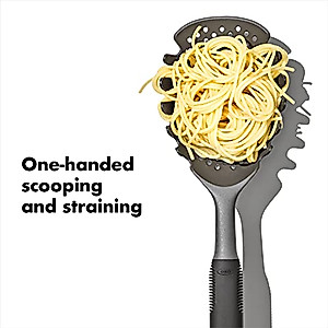 OXO Good Grips Pasta Scoop Strainer,Gray