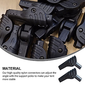 Yardwe 2Pcs Tent Support Joint Folding Canopy Tent Coupling Connectors DIY Tent Joint Support Rod Stand Holder Outdoor Tent Accessories Supplies (3 Inch Length)