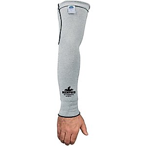 MCR Safety 9318D10 Memphis 10 Gauge Dyneema Sleeve, Gray, 18-Inch